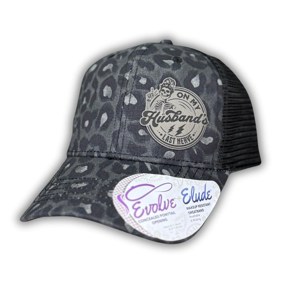 On My Husband's Last Nerve Patch Hat Ponytail cap — Base Kreations
